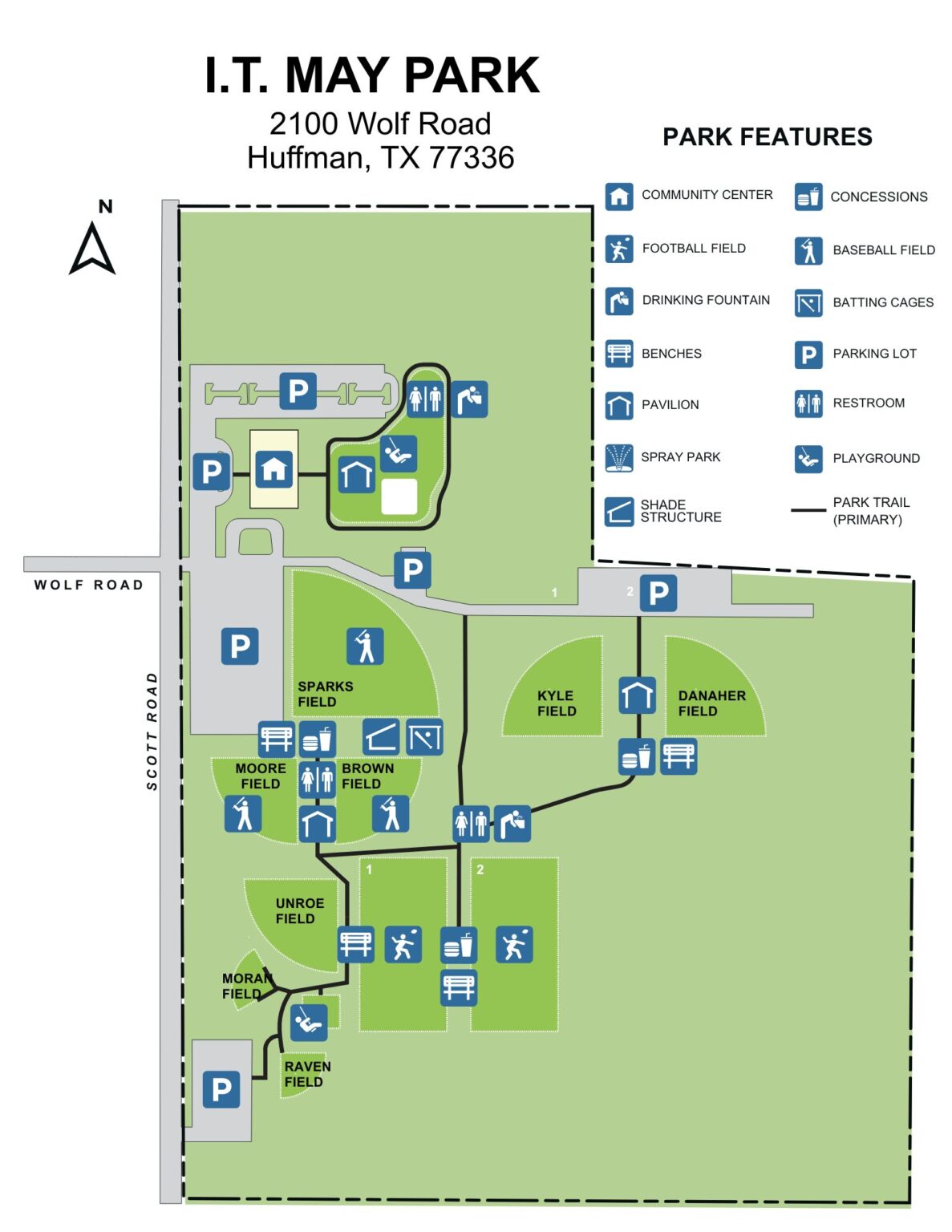 Field Map - Huffman Sports Association
